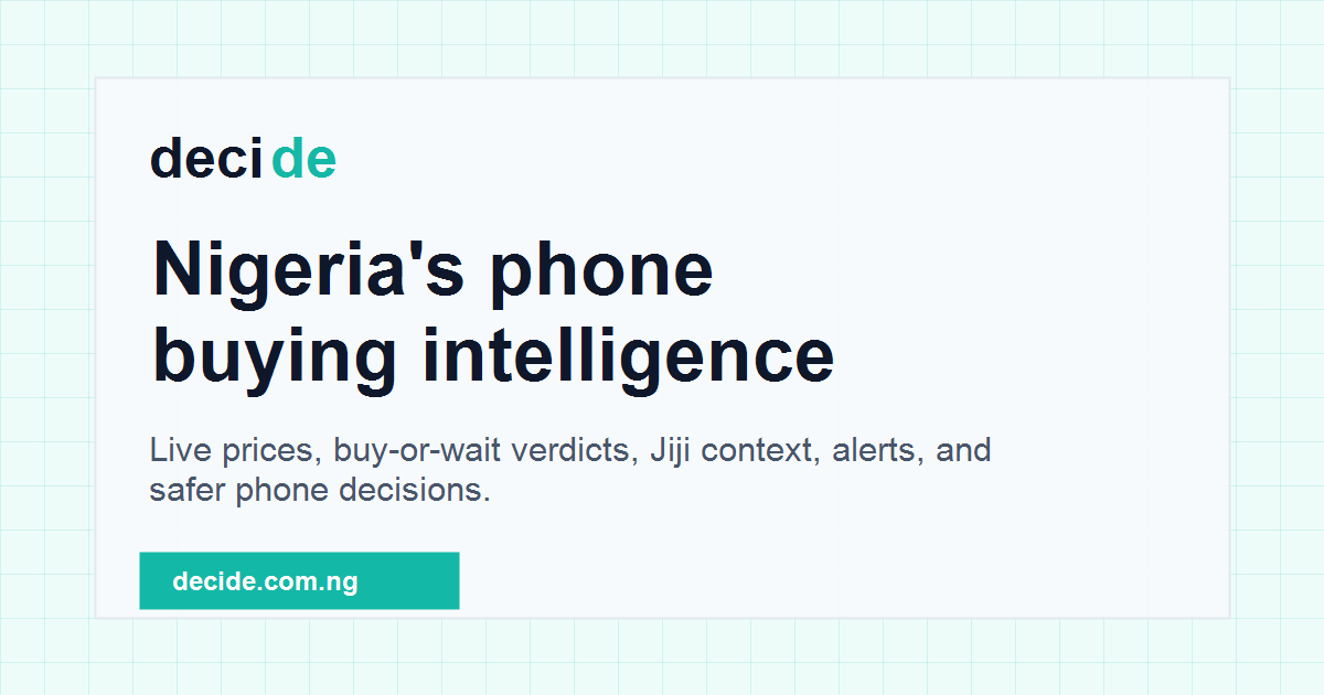 Today's Best Phone Deals in Nigeria: Live Drop Radar - Decide | Decide